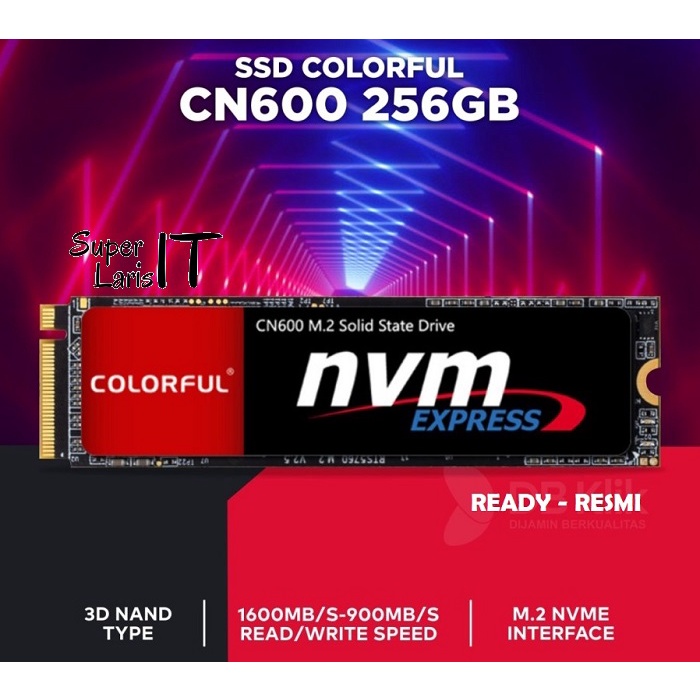 Jual SSD Colorful CN600 256GB M.2 2280 Pcie NVME 256GB 3D Nand M2 Resmi ...