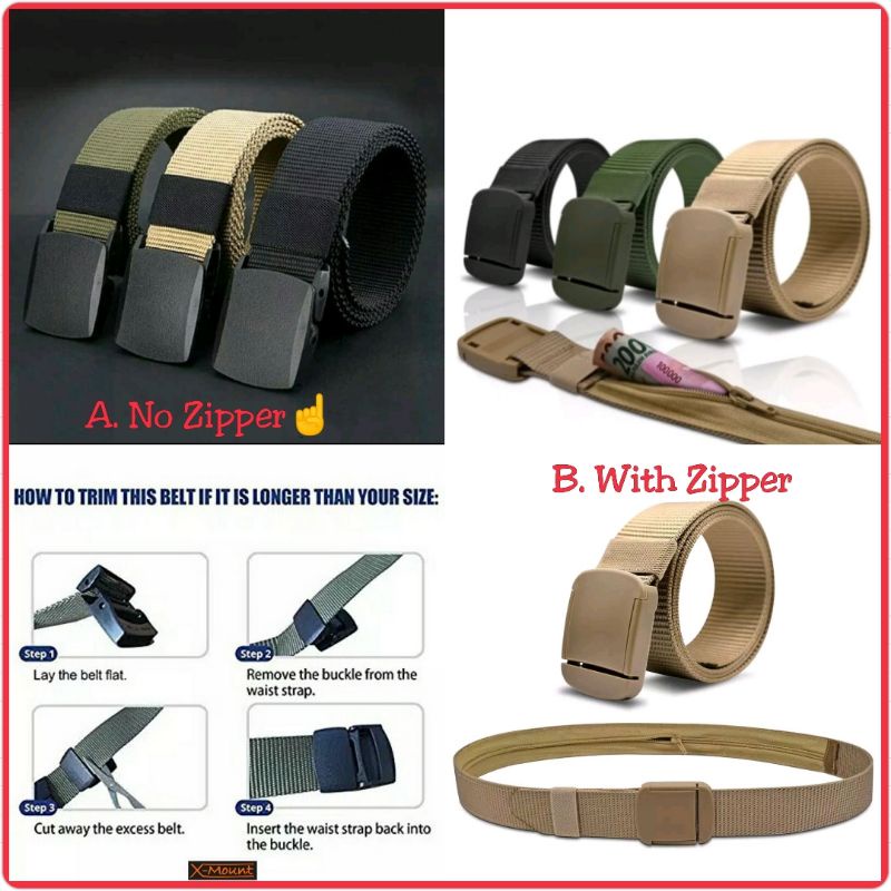 Jual Sabuk Gesper Ikat Pinggang Ban Tactical PDH anti XRay | Shopee Indonesia