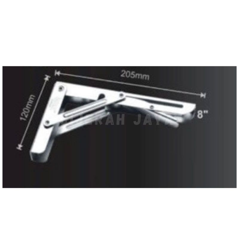 Jual BRACKET ENGSEL SIKU LIPAT DINDING MEJA STAINLESS STEEL SUS 304 RAK ...