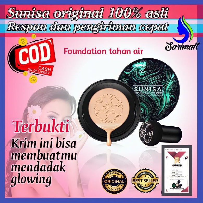 Jual Bedak sunisa original anti air bpom asli bedak rk cushion ori dan ...