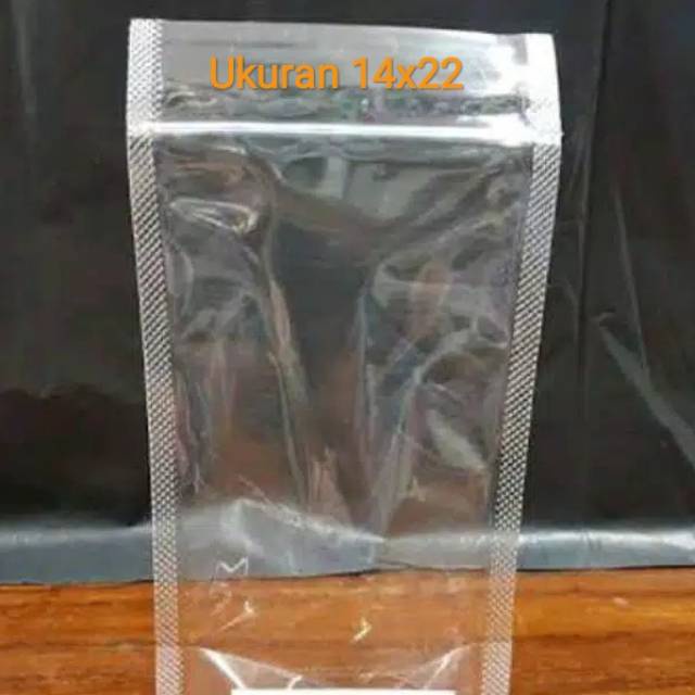 Jual PP Standing Pouch Uk. 14x22/ Plastik Klip / Standing Pouch Bening ...