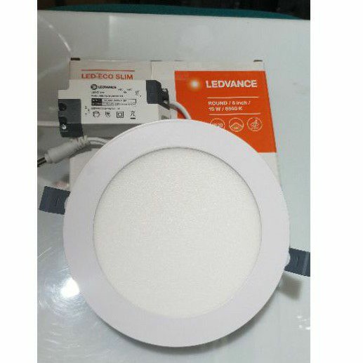 Jual lampu downlight led eco slim ledvance 6inch 15w/3000k (warm white ...