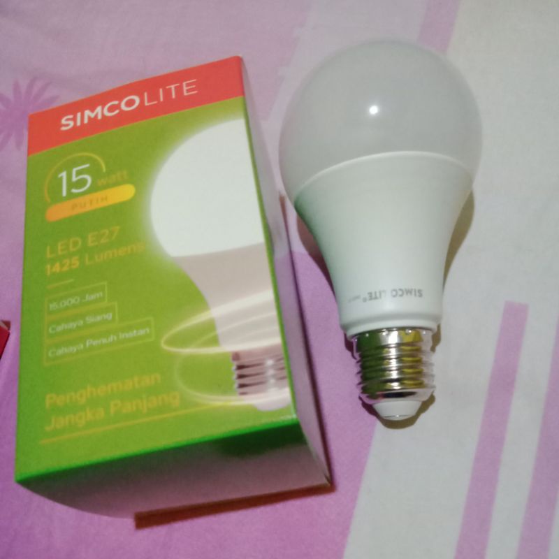 Jual lampu#led#simcolite#15watt#keterangan#putih | Shopee Indonesia