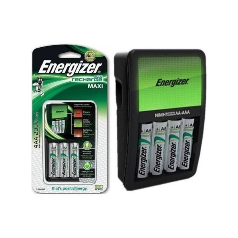 Jual Baterai Charger Energizer Maxi / Battery Recharge AA 2000mAh 4pcs | Shopee Indonesia