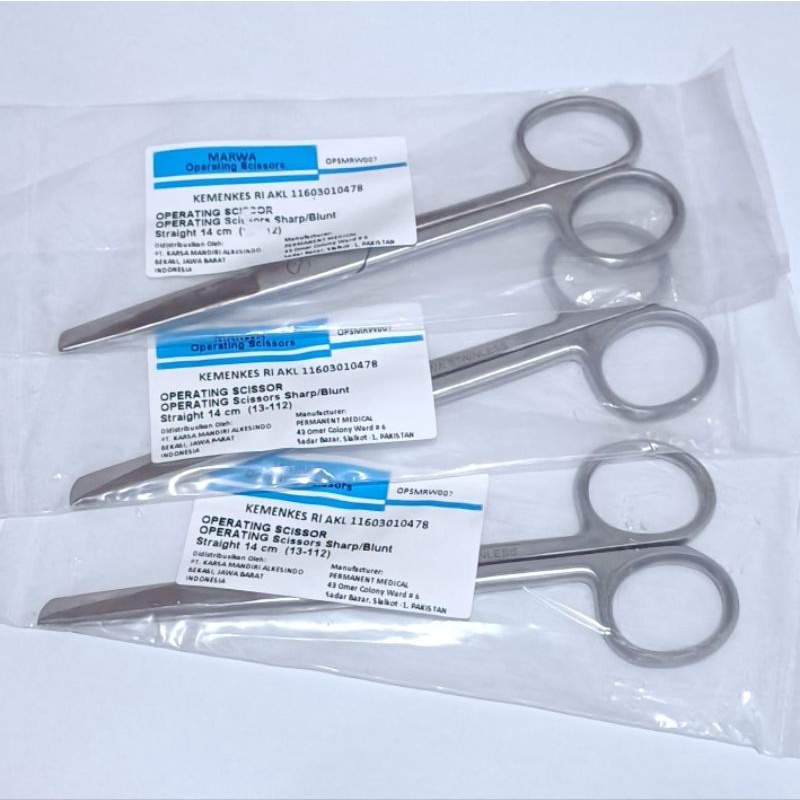 Jual Gunting Operasi Bedah Lurus 14cm Tajam Tumpul / Gunting Tatum ...