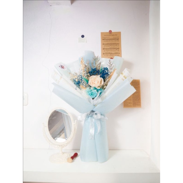 Jual Ocean Bouquet/Dried Flower Bouquet / bucket Tunangan | Shopee ...