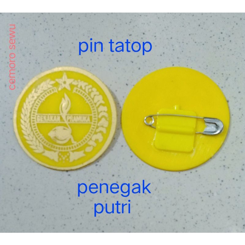Jual pin bros penegak putri tatop tanda topi pramuka penegak putri ...