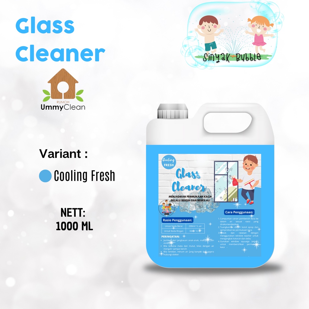 Jual Cairan Pembersih Kaca GLASS CLEANER - 1 LITER | Shopee Indonesia