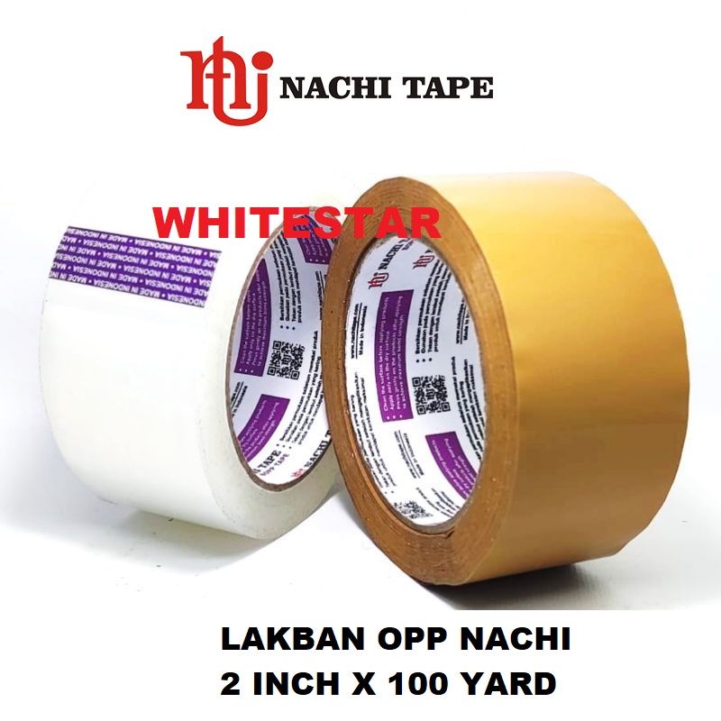 Jual lakban / isolasi opp nachi bening & coklat 2" 48 mm x 100 yard | Shopee Indonesia