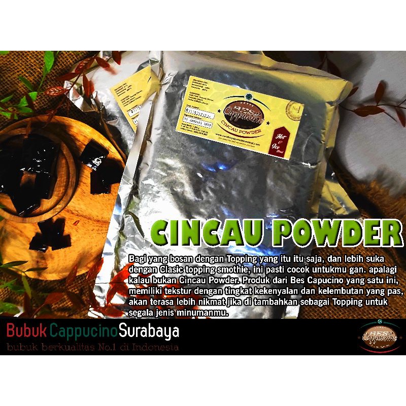 Jual Topping Bubuk Minuman Rasa Cincau Powder(Bes Cappucino) | Shopee ...