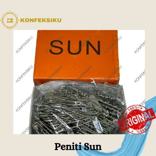 Jual Peniti SUN / Peniti JUMBO 5,5cm / Safety Pins Emas - Silver ...