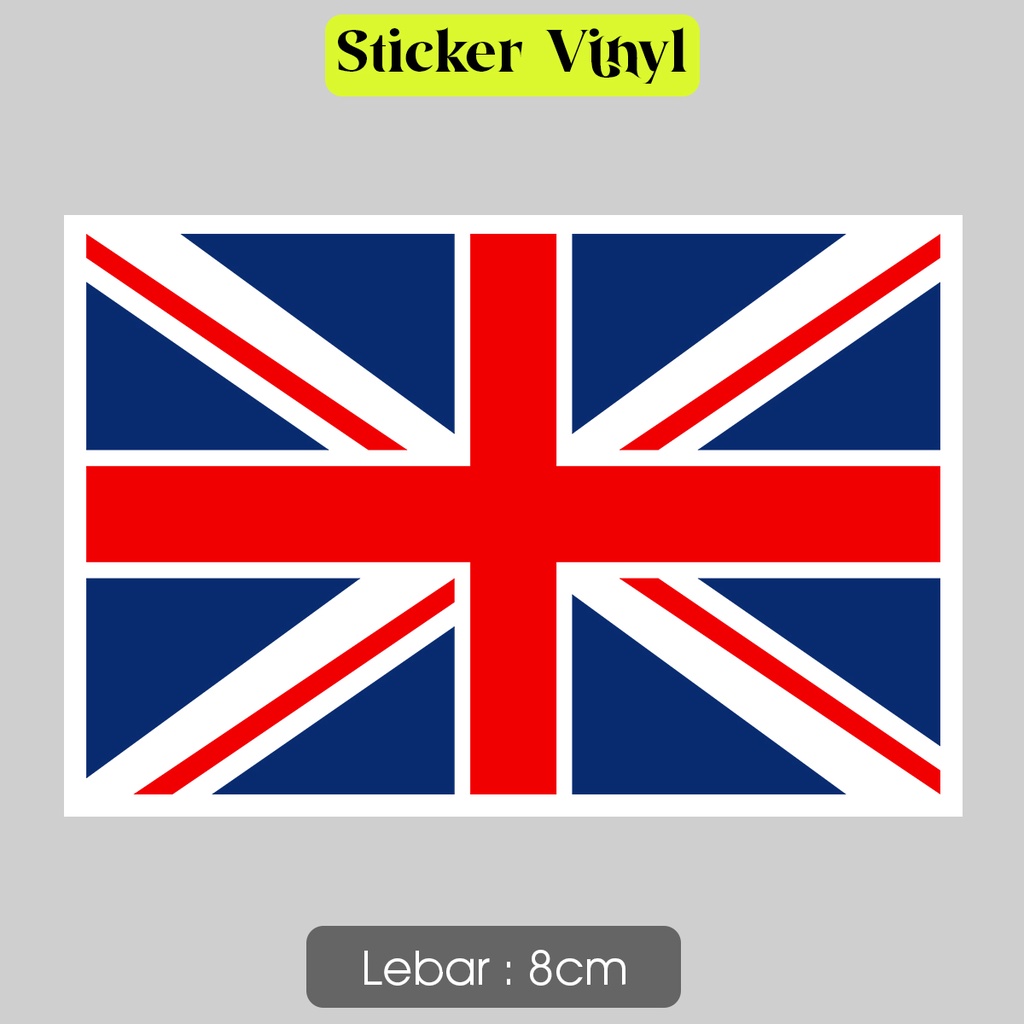 Jual Stiker UK United Kingdom Inggris Raya England British Sticker ...
