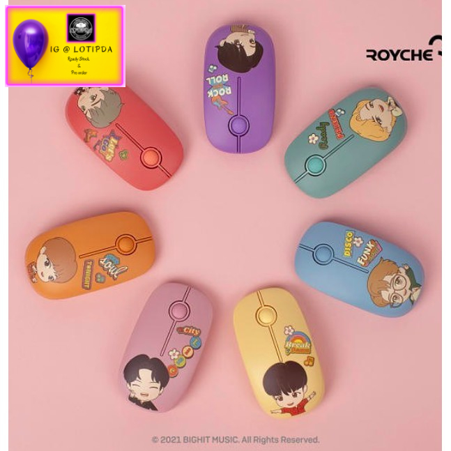 Jual BTS TINYTAN DYNAMITE X ROYCHE MOUSE WIRELESS OFFICIAL FROM KOREA ...