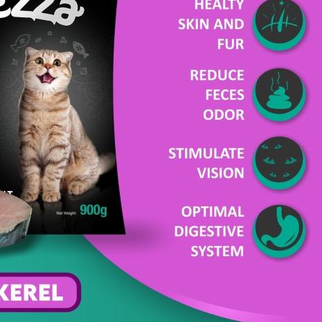 Jual Makanan Kucing Kering - Mackerel Flavor - Muezza Cat Food | Shopee ...