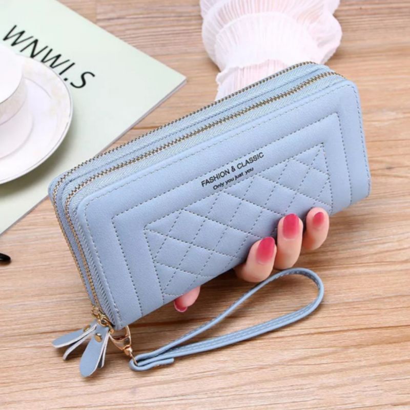 Jual aluna_shop22 Dompet Panjang Wanita Premium Selempang Dompet Mini ...