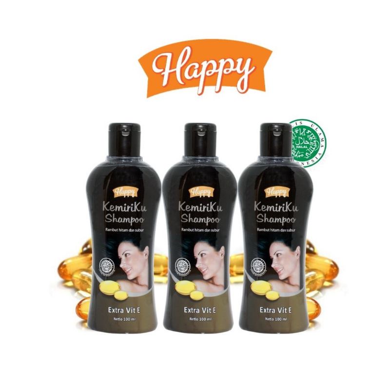Jual Shampoo penghilang uban / Happy KemiriKu Shampoo 100ml | Shopee ...