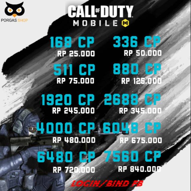 Jual CP CODM Call of Duty Mobile Legal Murah | Shopee Indonesia