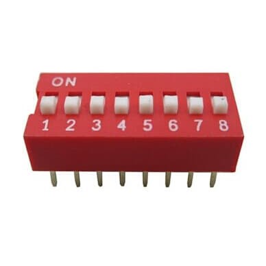 Jual DIP Switch 8P 8Channel DIL Switch 2.54mm pitch Best Quality | Shopee Indonesia