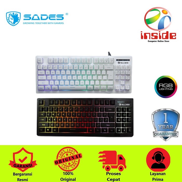 Jual Sades Sabre TKL RGB Gaming Keyboard | Shopee Indonesia