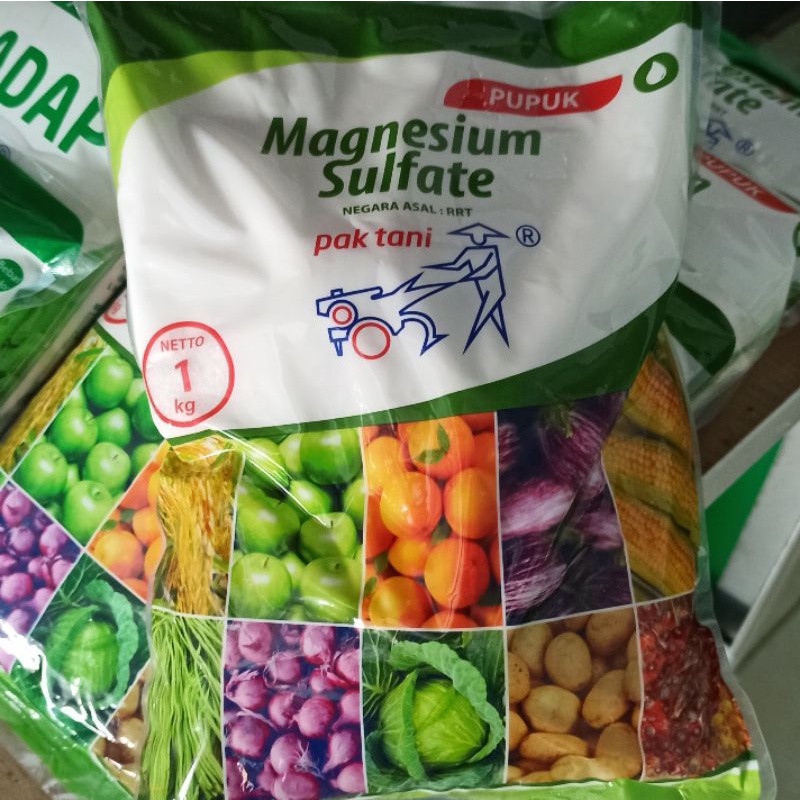Jual Pupuk Magnesium Sulfate MgSo4 pak tani MagS pak tani 1kg | Shopee ...