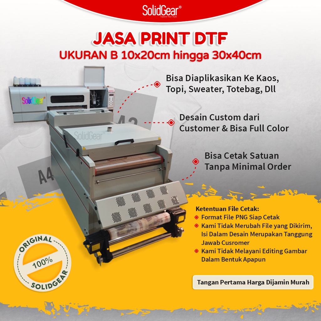 Jual Jasa Print Sablon DTF Solid Gear Sudah Siap Press Dari Ukuran ...