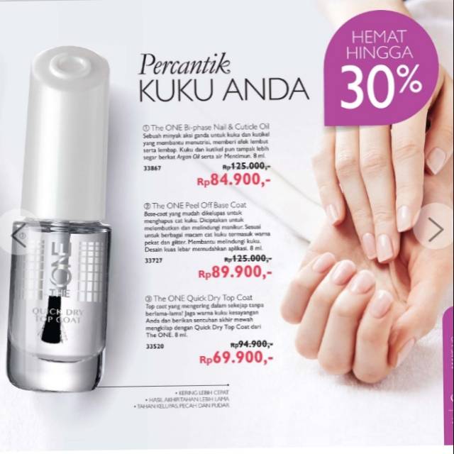 Jual The ONE Quick Dry Top Coat | Shopee Indonesia