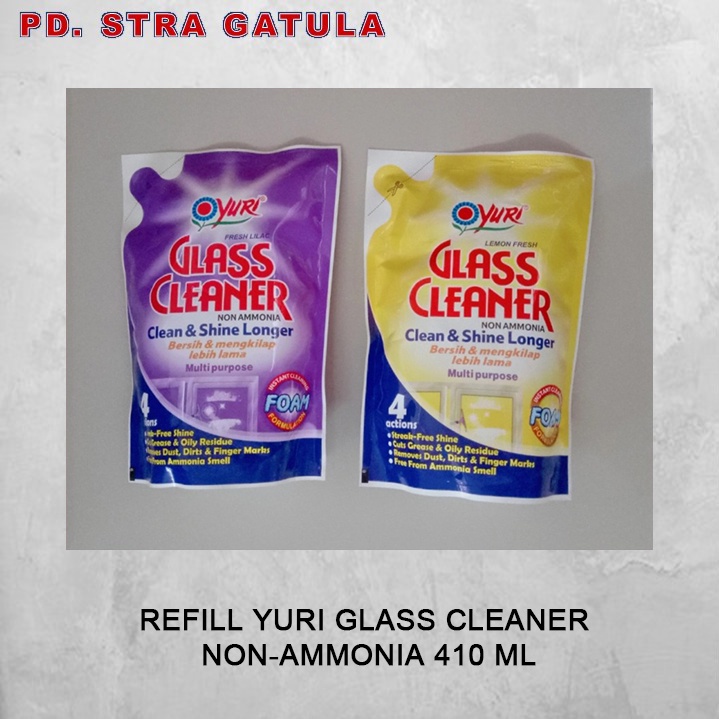 Jual Refill Yuri GLASS CLEANER Non-Ammonia 410 ml | Shopee Indonesia