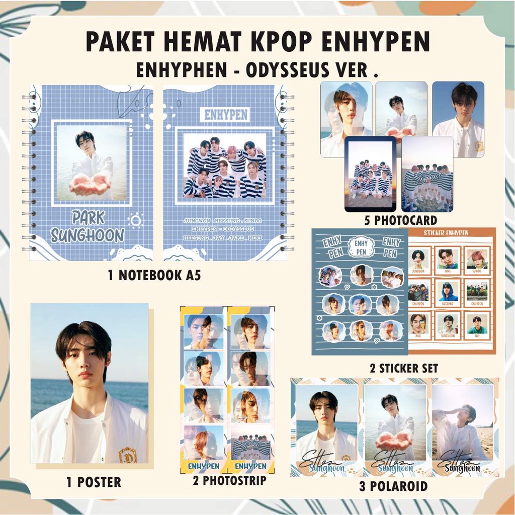 Jual PAKET HEMAT NOTEBOOK ENHYPEN - ODDYSSEUS | Shopee Indonesia