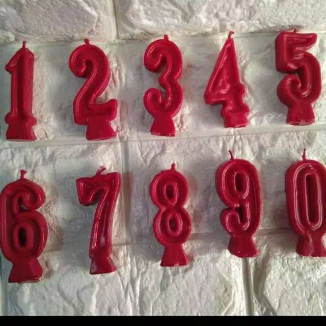 Jual LILIN ANGKA 1 2 3 4 5 6 7 8 9 0 ULANG TAHUN - LILIN ULANG TAHUN ...