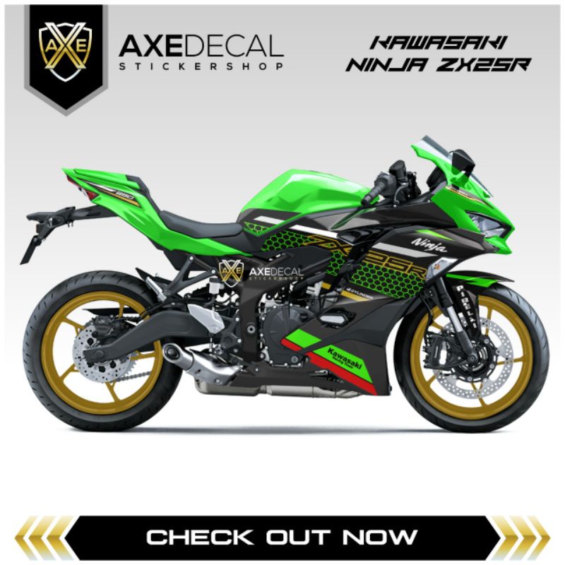 Jual Decal Striping Kawasaki Ninja ZX25R KRT / Sticker Motor Ninja Zx ...