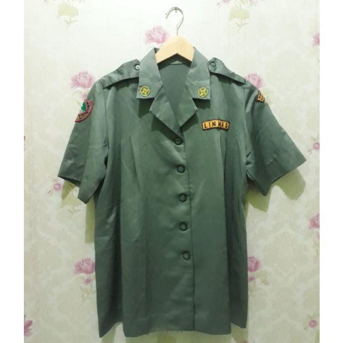 Jual Baju PDH PNS khaki set celana baju hijau hansip set rok pemda ...