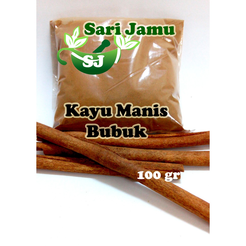 Jual Jamu Herbal Tradisional Kayu Manis Bubuk 100 gr asli untuk ...