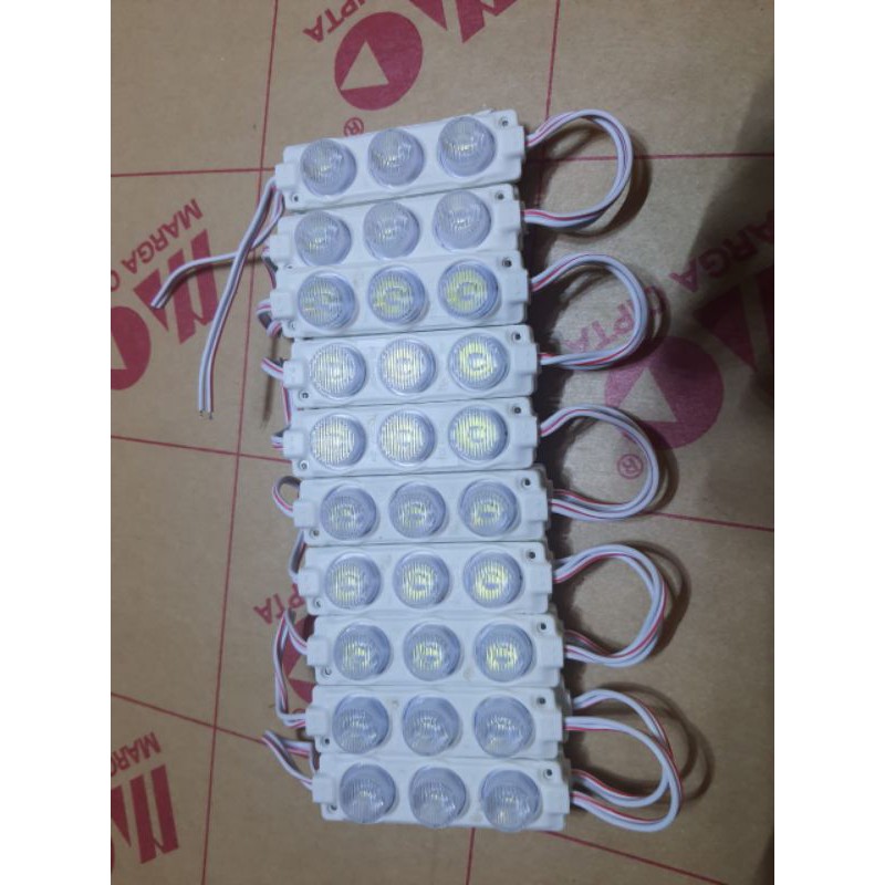 Jual lampu led modul 3 mata 3 watt 12V putih | Shopee Indonesia