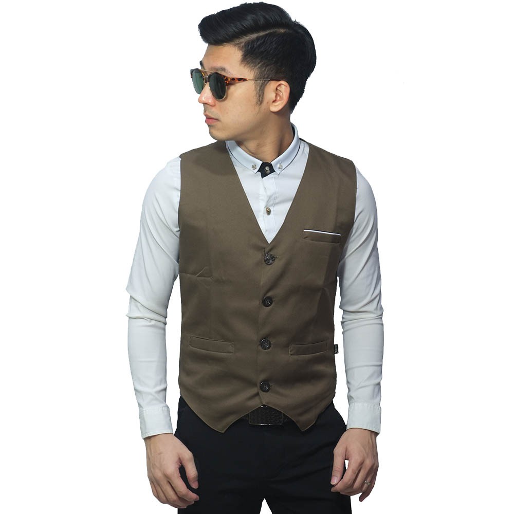 Jual Vest Formal - Rompi Dalaman Jas & Blazer Pria / Groomsmen - Slim ...