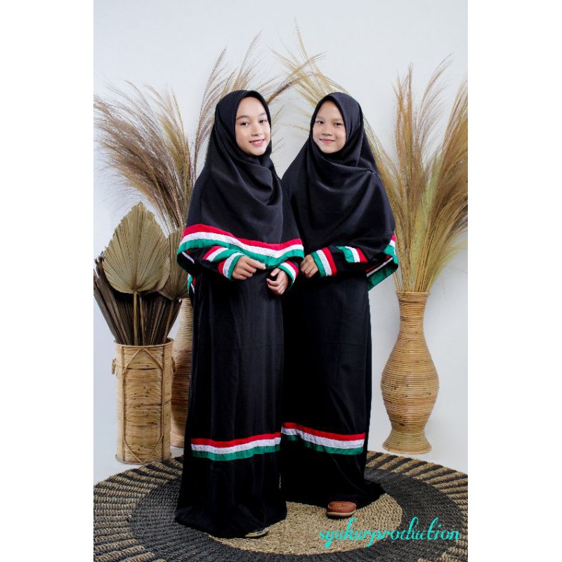 Jual GAMIS SET PALESTINA ANAK+KHIMAR | Shopee Indonesia