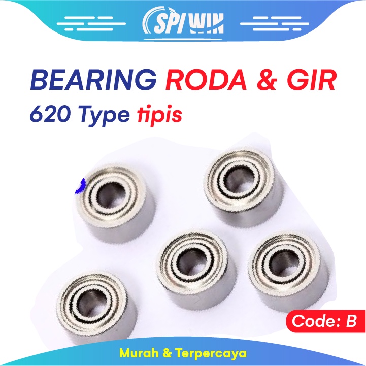 Jual BEARING Ban Tamiya Bering Roda 2x6x2.5mm / Type B REP 15111 Type ...