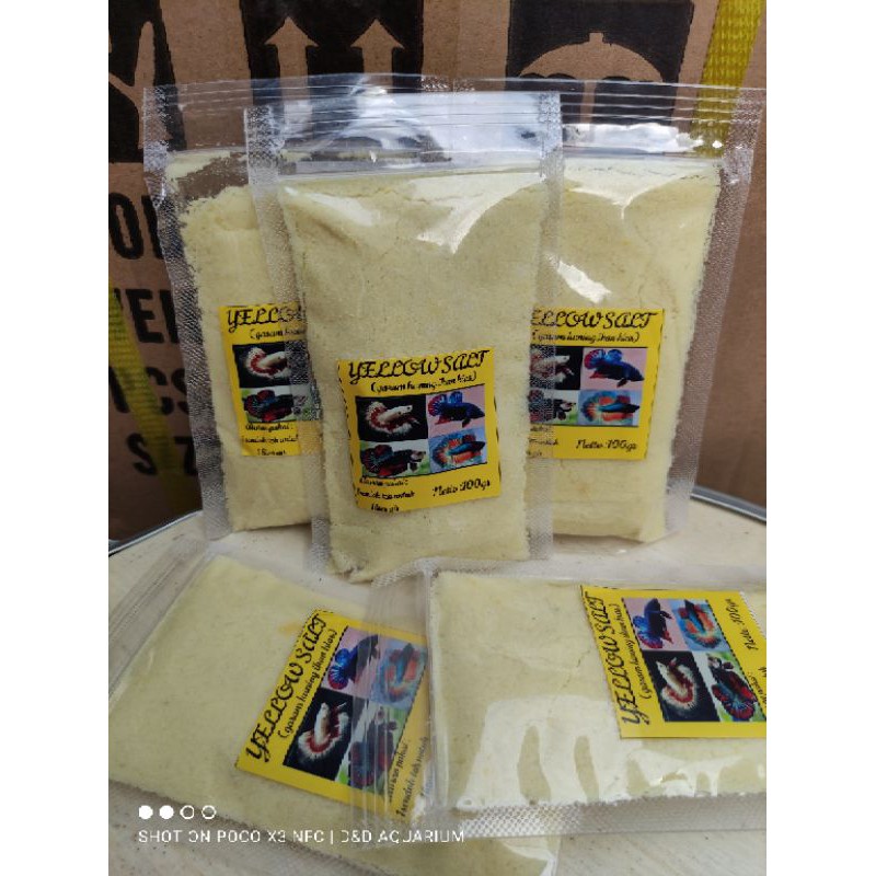 Jual GARAM IKAN YELLOW SALT GARAM KUNING IKAN HIAS 100 gram | Shopee ...