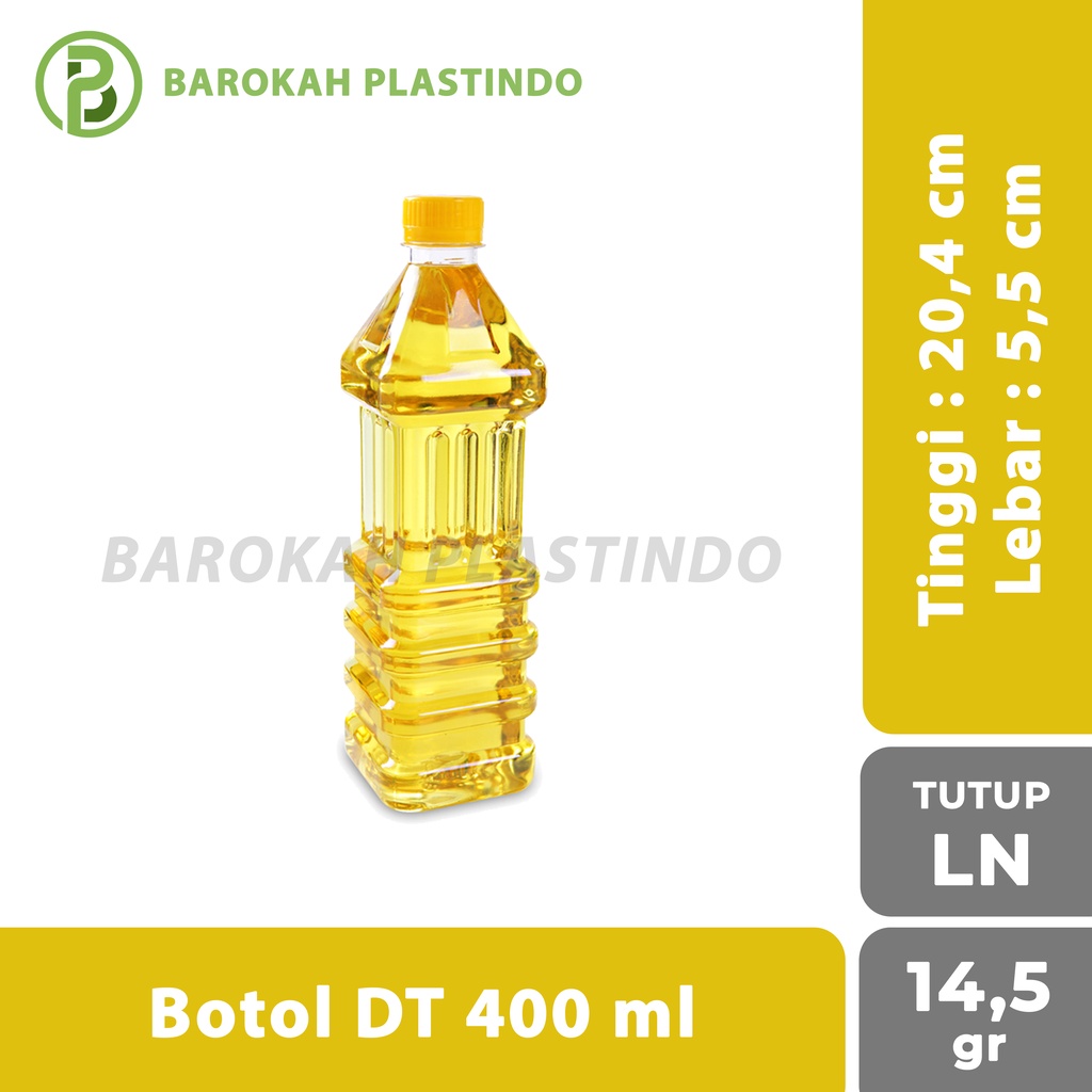 Jual Botol DT 400 ml / Botol Plastik 400 ml / Botol Minyak 400 ml ...