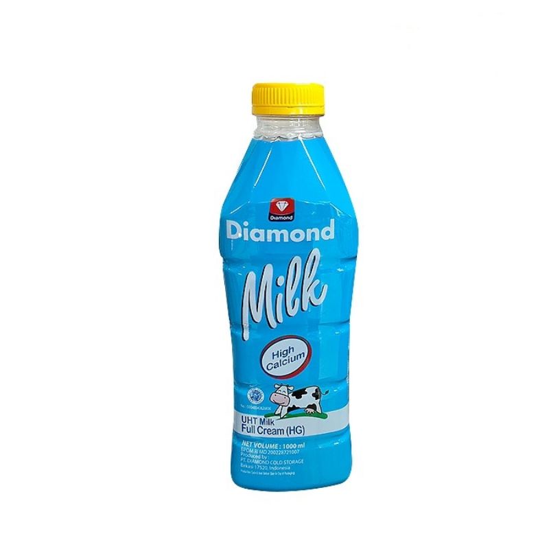 Jual DIAMOND MILK UHT FULL CREAM PREMIUM 1 LITER (BOTOL) | Shopee Indonesia