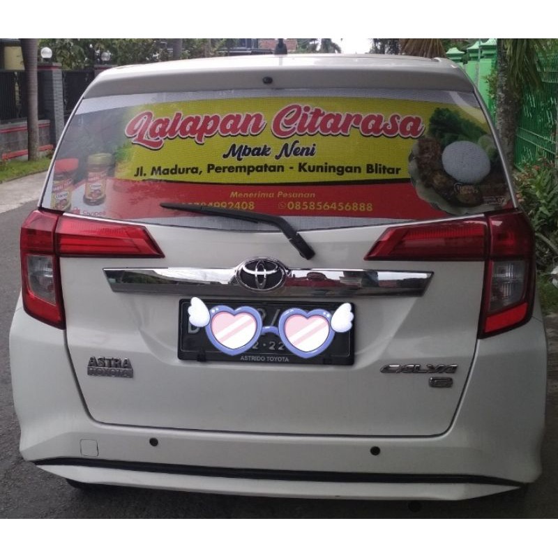 Jual STICKER IKLAN MOBIL KACA BELAKANG (ONEWAY) | Shopee Indonesia
