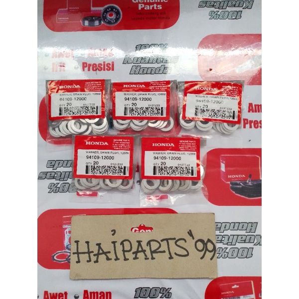 Jual RING OLI METIK ISI 20PCS RING OLI MATIC WASHER DRAIN PLUG 12MM ...