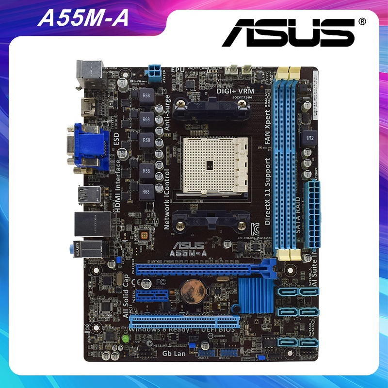 Jual PREORDER ASUS A55M-A Motherboard DDR3 FM2 Motherboard AMD A55 HDMI ...