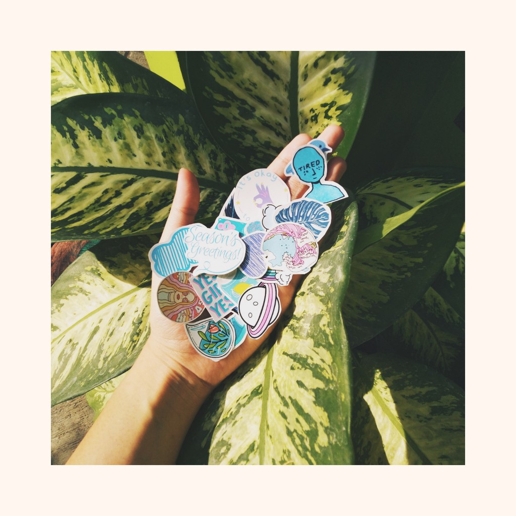 Jual Blue Tumblr Sticker Set | Shopee Indonesia