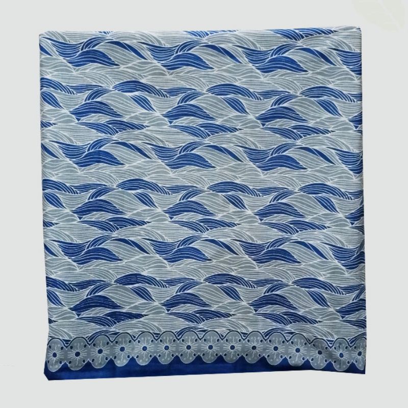Jual Kain Batik Printing Motif Ombak Biru | Shopee Indonesia