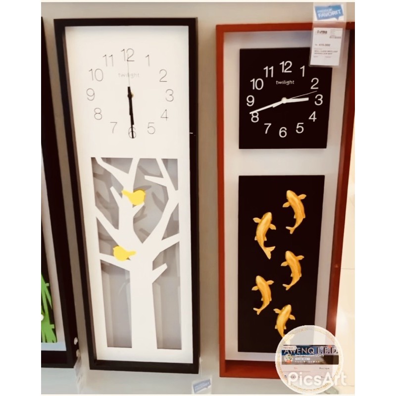 Jual Wall watch decoration/pajangan dinding dengan jam design uniq merk ...