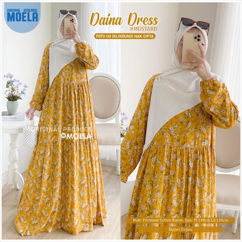 Jual Daina Ahena Dress by Moela ORIGINAL (Tanya Stock Sebelum Order ...