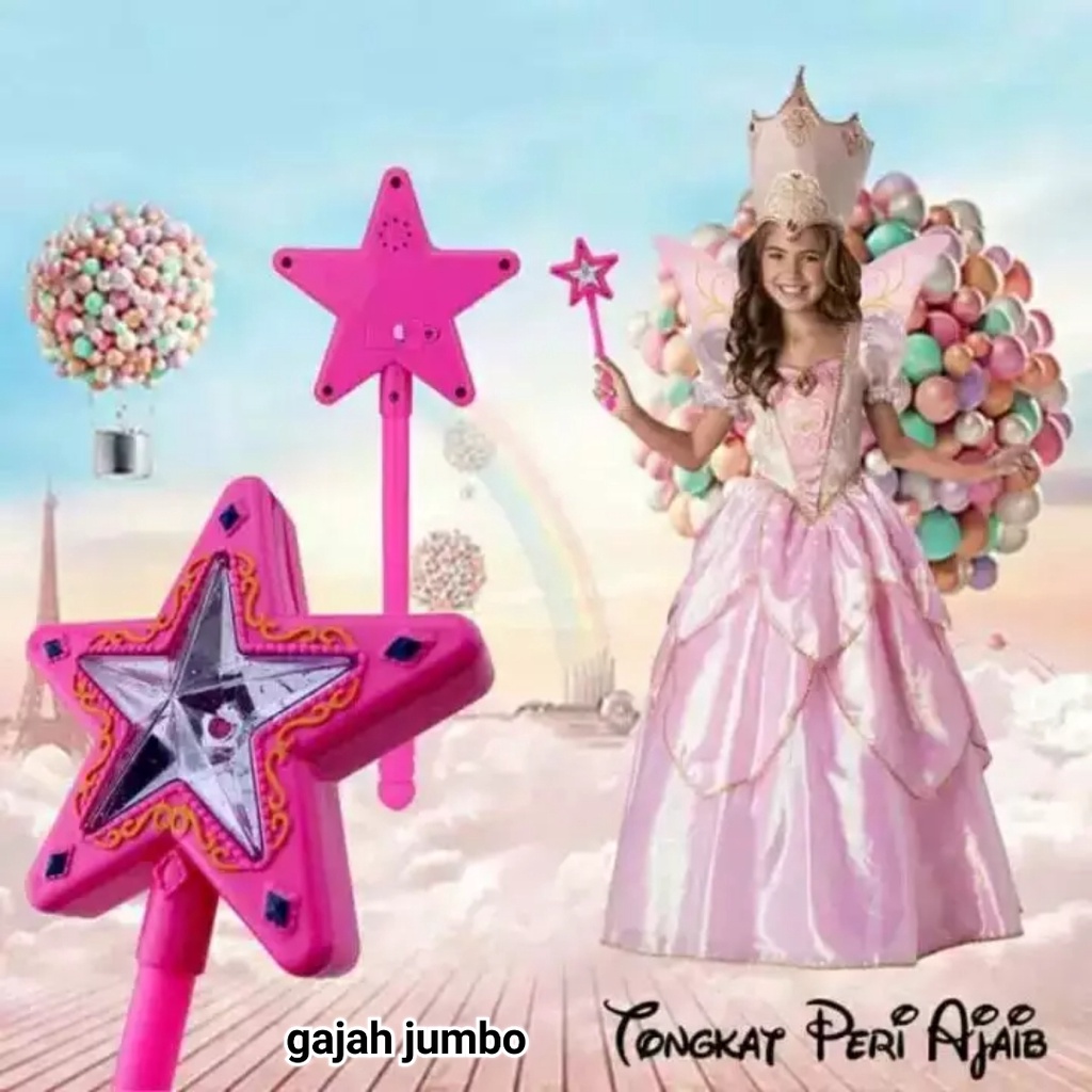 Jual Mainan Tongkat Peri Ajaib Magic Wand Magical Wand Fairy | Shopee ...