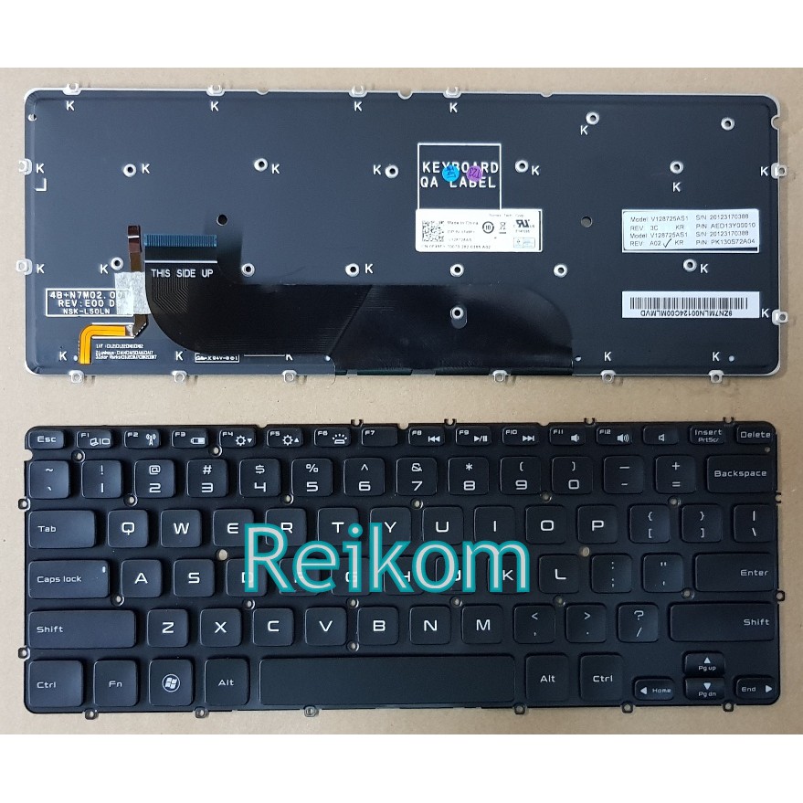 Jual Keyboard Laptop Dell UltraBook XPS12 XPS13 XPS 12 XPS 13 L321X ...