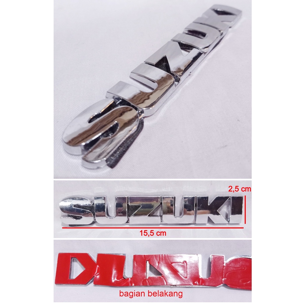 Jual Emblem Logo Tulisan Mobil Suzuki Chrome | Shopee Indonesia