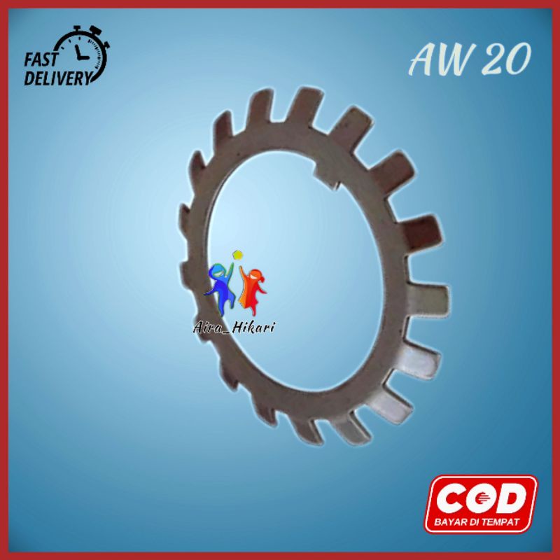 Jual AW 20 Ring Plat Matahari - Lock Washer Bearing | Shopee Indonesia